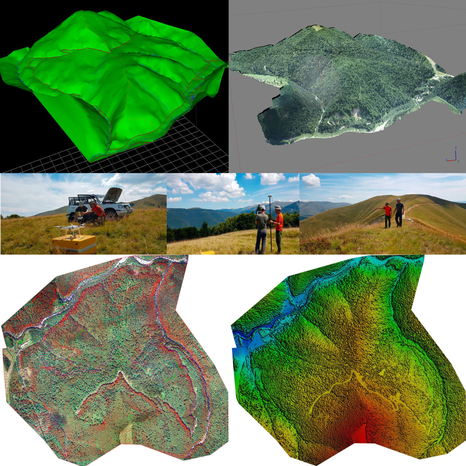 Aerofotografiere, rezultat: Ortofotoplan, DTM, Point cloud, Plan ...